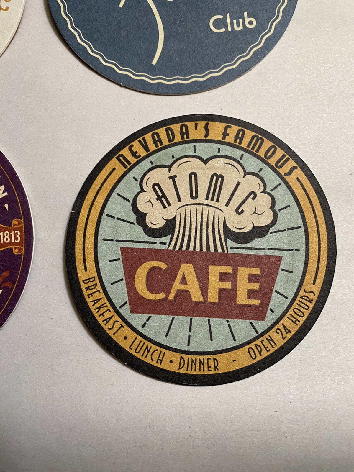 Indiana Jones -JOCK LINDSEY'S HANGAR BAR COASTERS set of 4 DISNEY ...