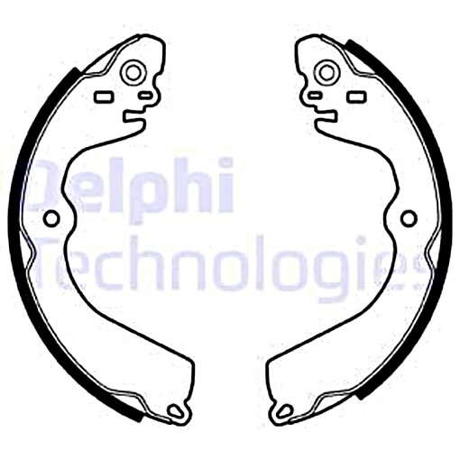 DELPHI Brake Shoe Set For NISSAN Nv200 / Evalia Bus Box Body Estate ...
