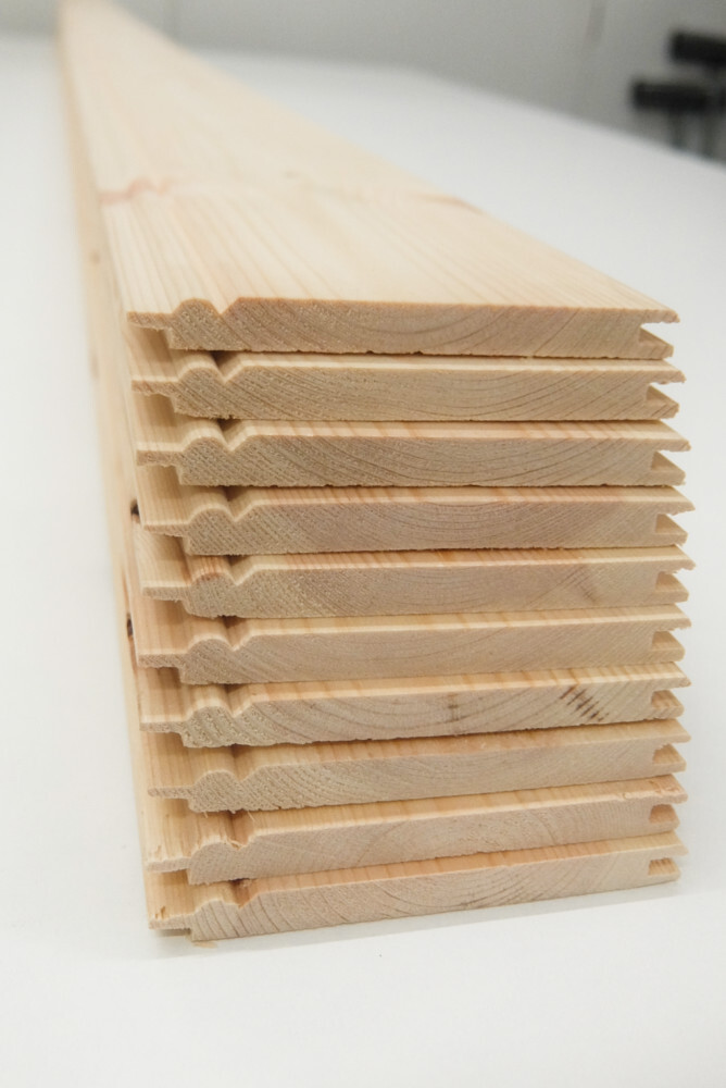 Matchboard Pine Timber Beaded 10 pack Cladding Wooden Wainscot Wall ...