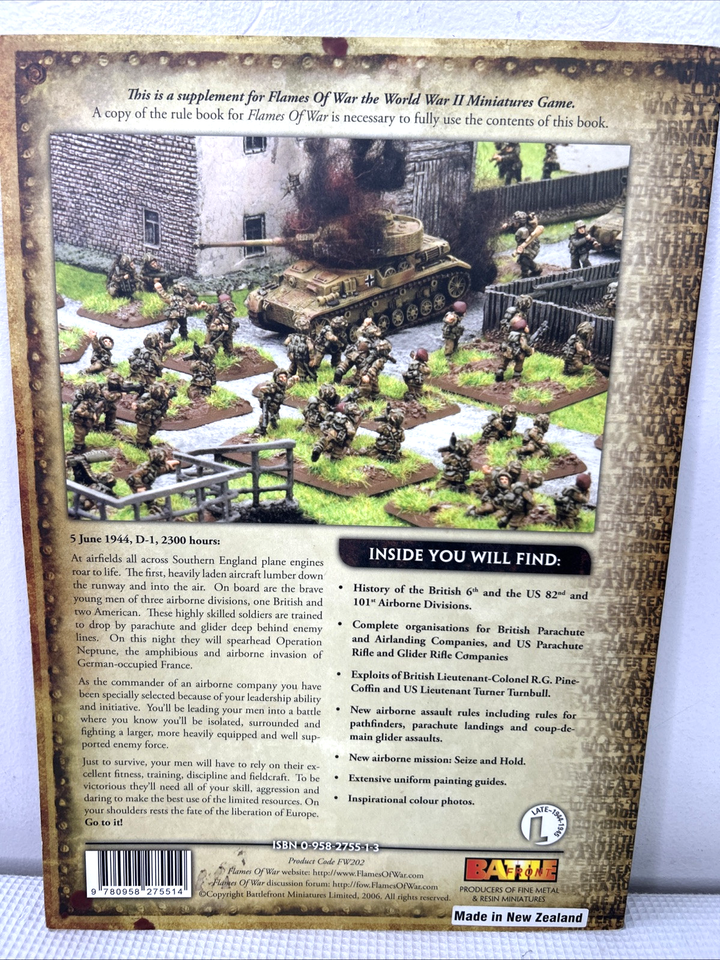 Flames of War D Minus 1 WWII Miniatures Game Book VGUC FW202 | eBay