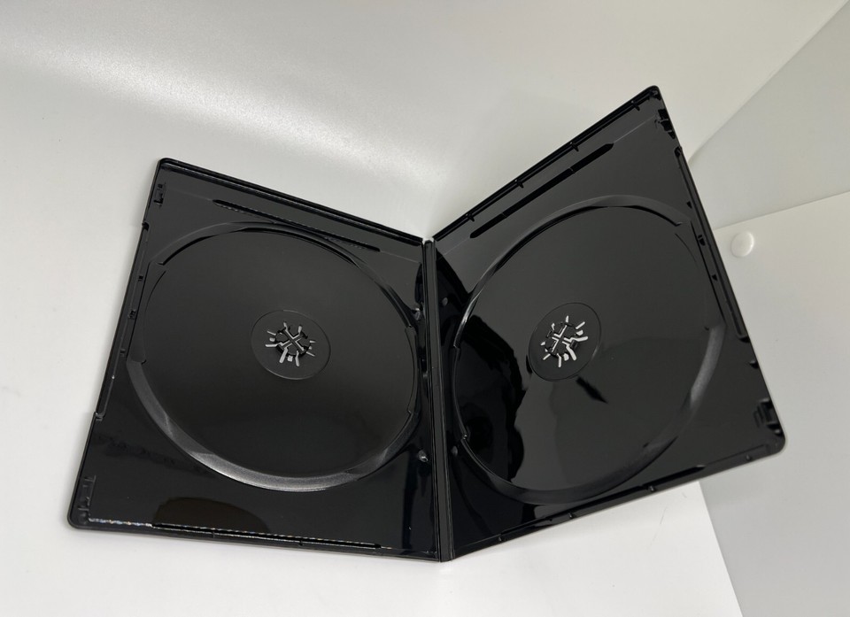 NEW 7MM 4K ULTRA HD SLIM BLACK DOUBLE (2) DVD CASE, SLEEVE, PS2-7MM UHD ...