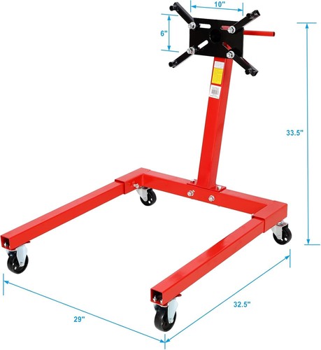 1250lbs Engine Stand Rotating Engine Holder 360 Degree Adjustable ...