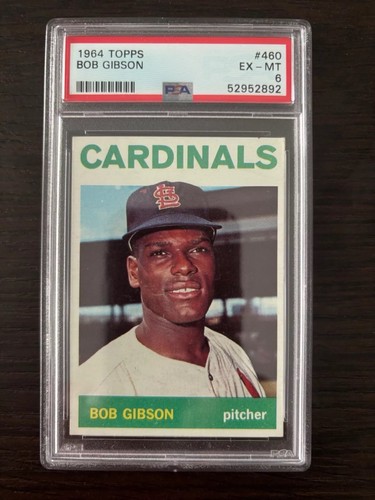 1964 TOPPS #460 BOB GIBSON PSA 6 Centered Cardinals | eBay