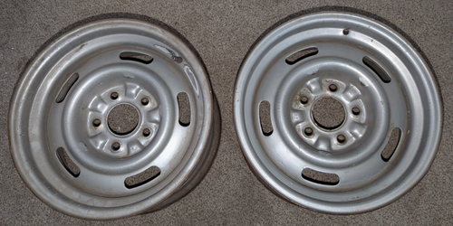 PAIR: Original GM Chevy Rally Wheel Rim 15x7 1x K15 1x FW | eBay