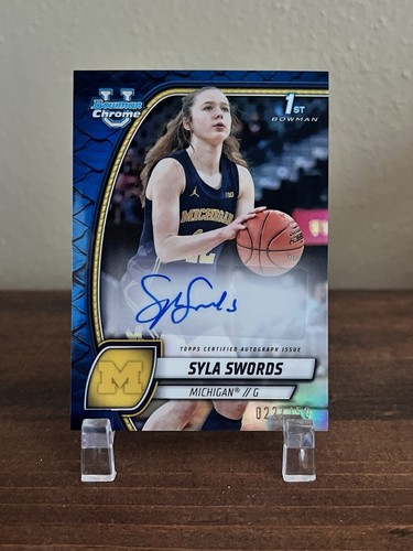 Syla Swords 2024 Bowman U Chrome Blue Reptilian /150 Auto | eBay