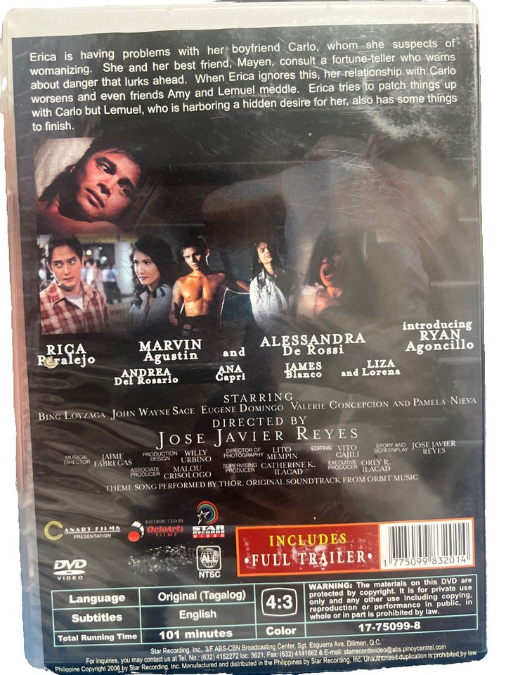 Used DVD KUTOB Filipino Horror Movie 2005 Phillipine Language English ...