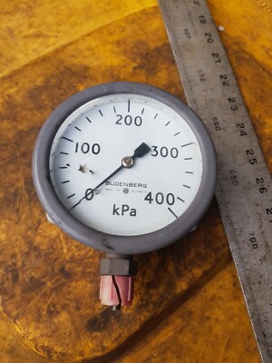 BUDENBERG pressure gauge 0-400 kPa , face OD 100mm . BSPT 3/8 | eBay ...