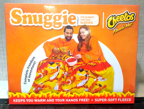 Snuggie Cheetos Blanket Sleeves Fleece 71 x 54" NEW SEALED w/tag📦SHIPS ...