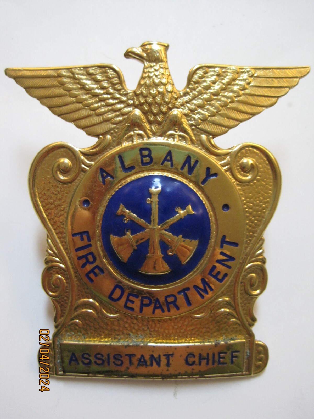 Albany Georgia Fire Dept ASSISTANT CHIEF Badge GA old style 80's | eBay
