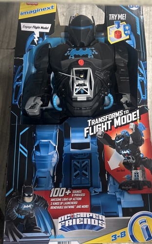 Imaginext DC Super Friends Bat-Tech Batbot Batman Playset with Lights ...