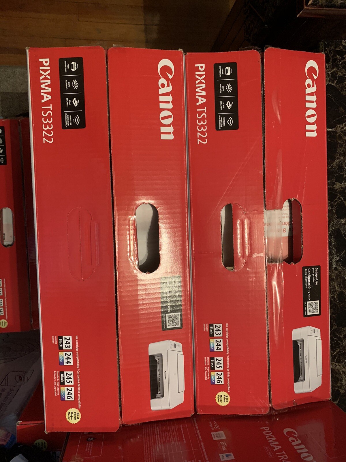Canon PIXMA TS3322 All In One Wireless Printer, Scanner, Copier NO INK ...