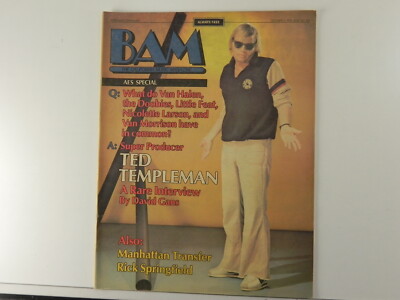 TED TEMPLEMAN - BAM Magazine - Oct 9, 1981 #114 - RICK SPRINGFIELD | eBay