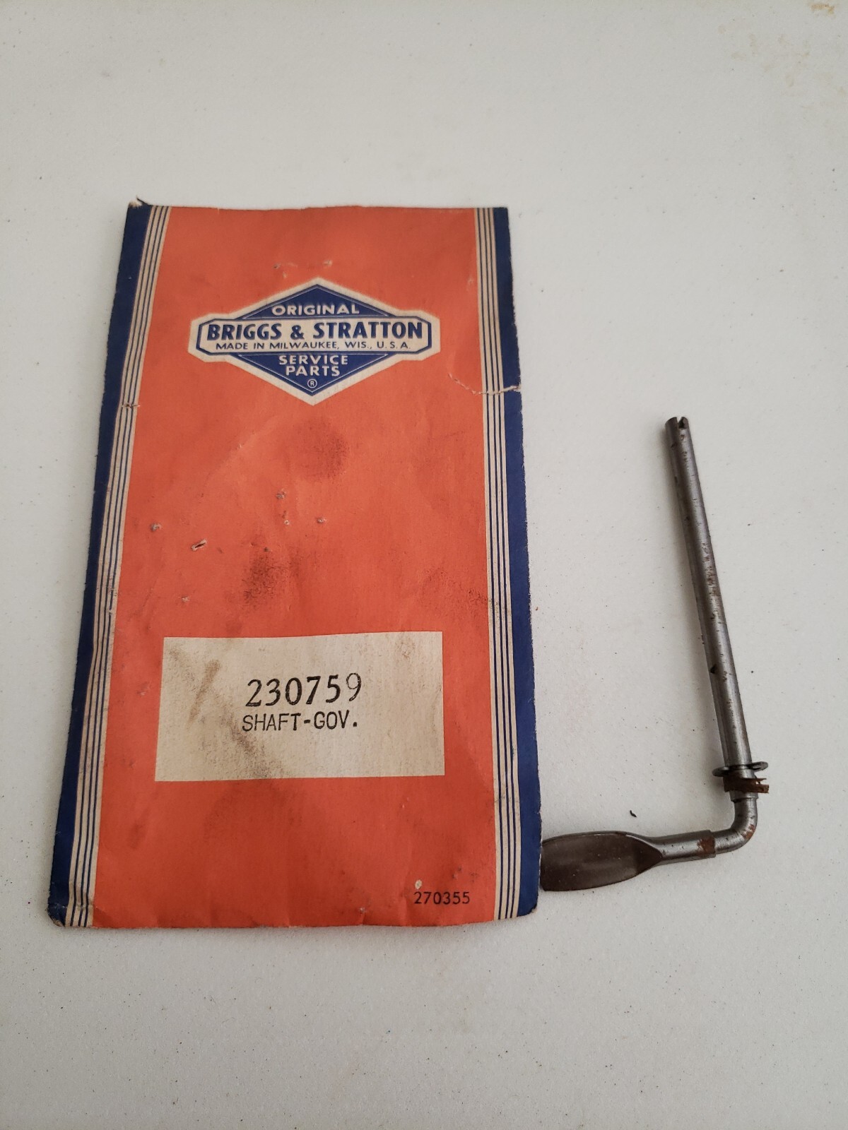 Briggs-Stratton Parts 230759 Shaft-Governo Briggs & Stratton Engine BS ...