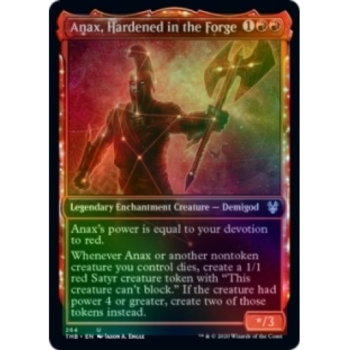 FOIL ANAX, HARDENED IN THE FORGE (SHOWCASE) X4 Theros Beyond Death THB ...