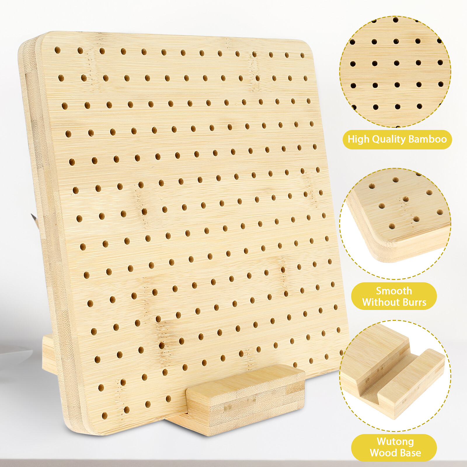 Blocking Board Kit with 10 Steel Rod Pin 7.7in Crochet Blocking Board ...