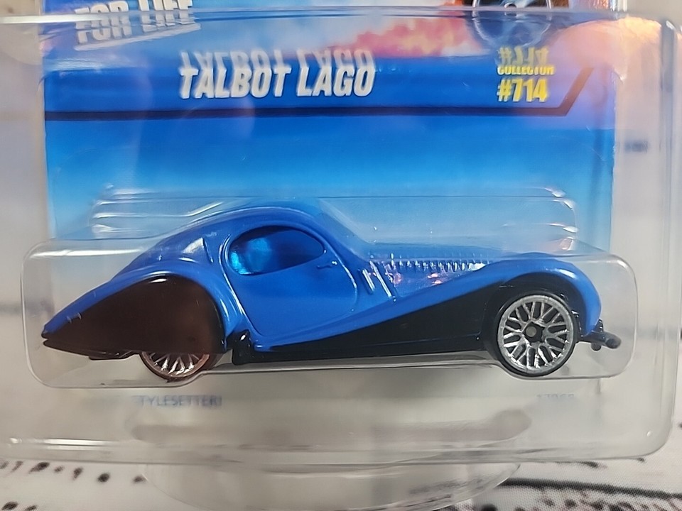 Hot Wheels Blue Cars #714 Talbot Lago *Rare BLACK FENDER | eBay