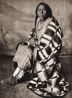 1925 Original Print CANADA ~ Cree Native Indian Wife Chief Crowfoot ...