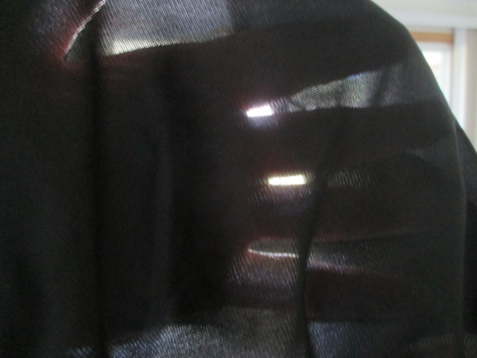 VINTAGE SEARS NYLON BLACK PANTIES HI CUT SHEER FULL LACE FRONT LARGE ...