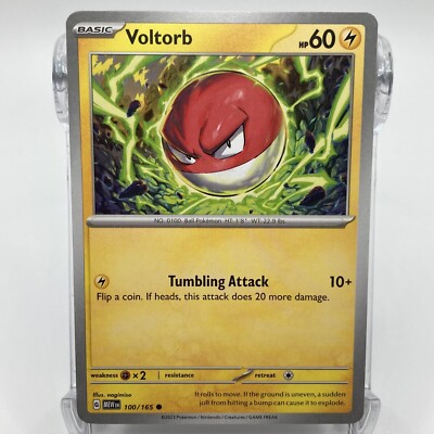 Voltorb Non-Holographic Common 100/165 Pokémon TCG Scarlet & Violet 151 NM/M | eBay