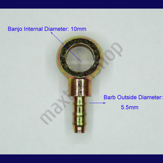 Banjo Fitting M6 M8 M10 M12 M14 M16 M18 Hose Barb 1/8" to 9/16 ...