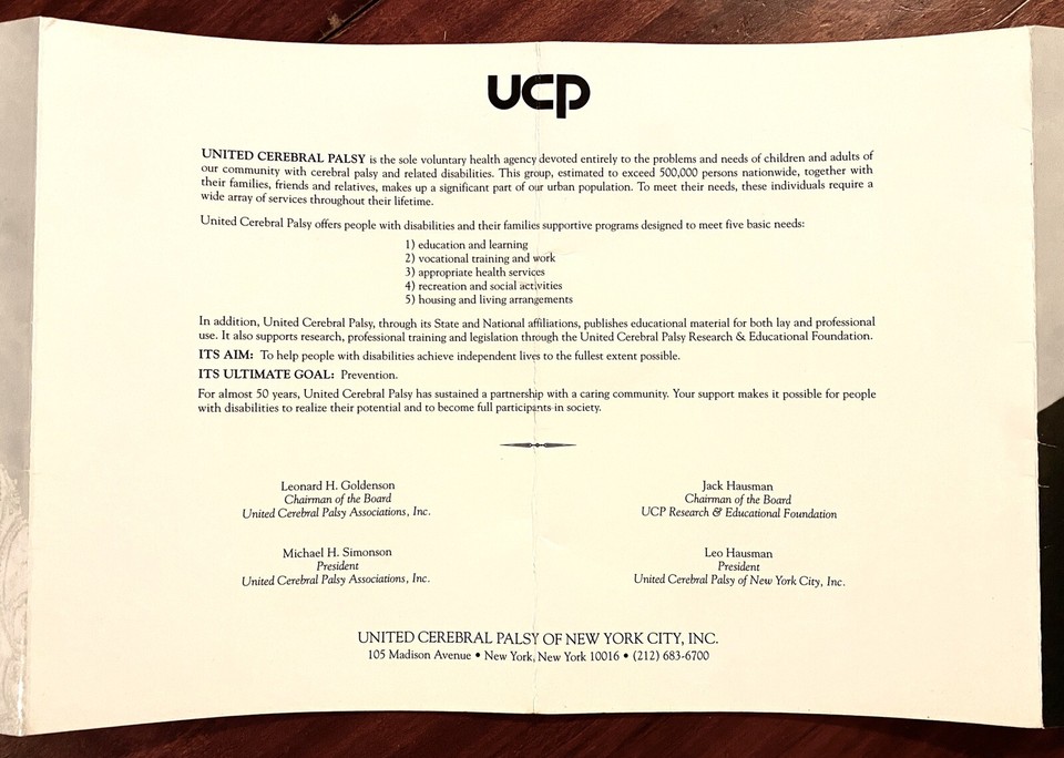 PRINCESS DIANA - COLIN POWELL - UNITED CEREBRAL PALSEY AWARDS - DEC 11 ...