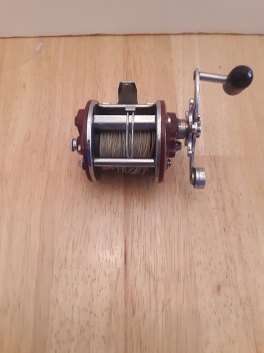 Penn Peerless No 9 Saltwater Bait Casting Reel Red Very Nice Condition ...