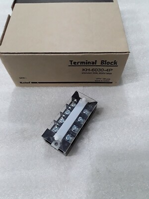 KH-6030-4P KOINO TERMINAL BLOCK 4P 250VAC 30AMP 600V MAX NEW | eBay