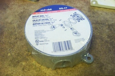 RED-DOT DS-47 ROUND BOX W/ 5 1/2-IN HUBS WEATHERPROOF | eBay