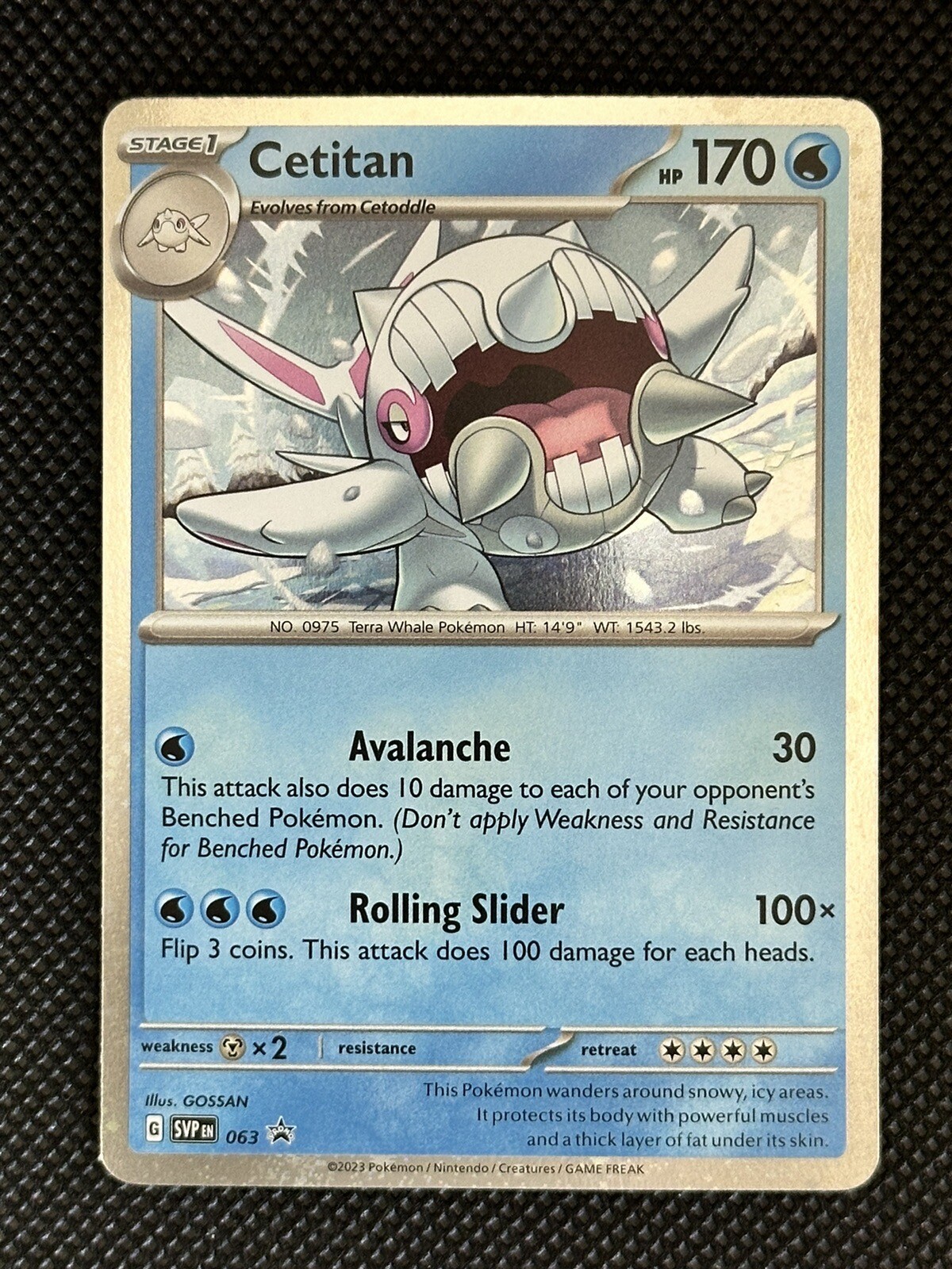 Cetitan - SVP063 - Black Star Promo - Pokemon Paradox Rift Card 063 NM ...