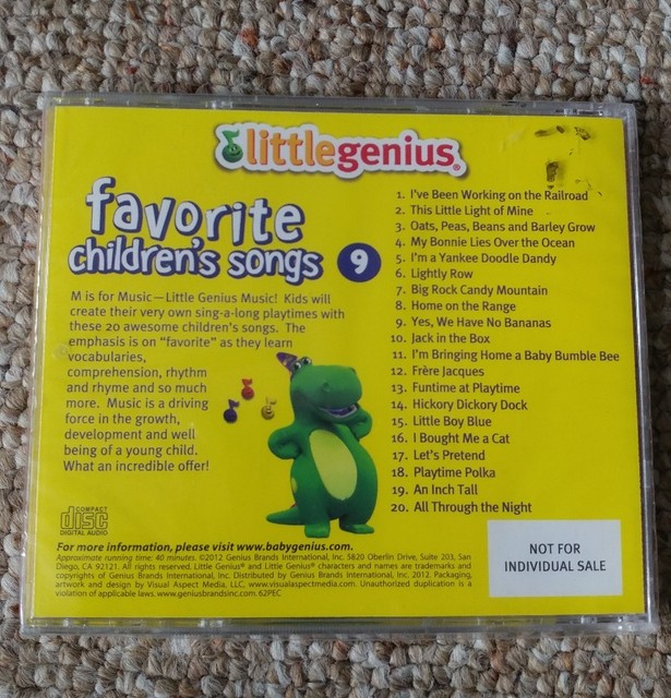 Baby Genius: Favorite Children Songs & Toddler Tunes 3 CDs Children's ...