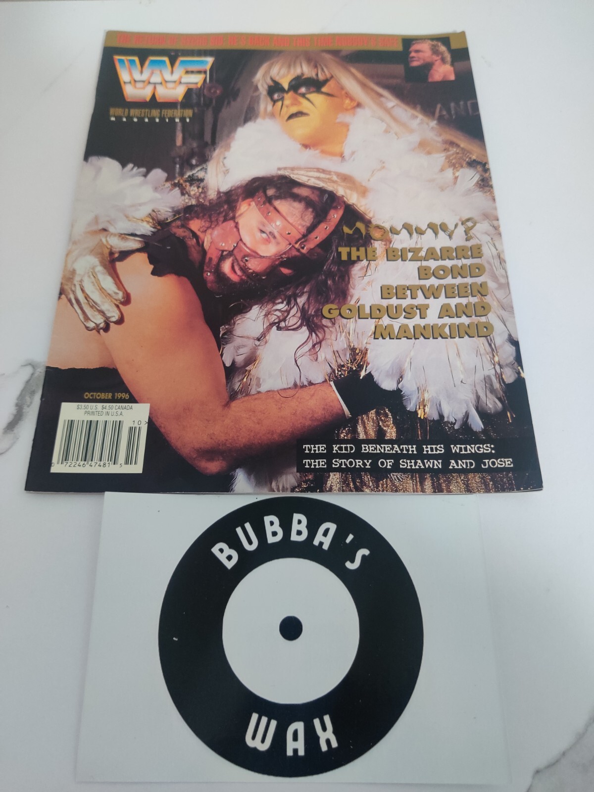 WWF Magazine October 1996 Mankind Goldust Shawn Michaels Sycho Sid ...