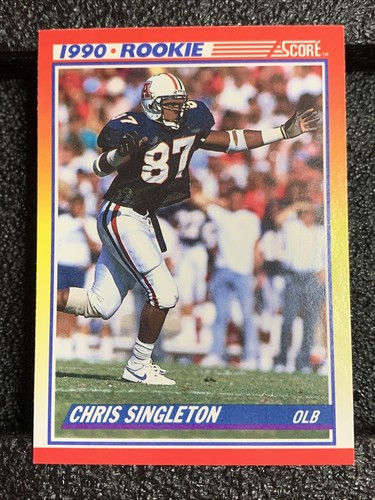 1990 Score Football Card #290 Chris Singleton Rookie | eBay
