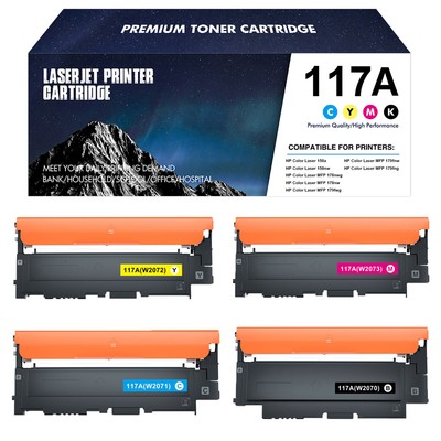 XXL 117A W2070A Toner Set for HP 117A Color Laser MFP 179fwg 178nwg ...
