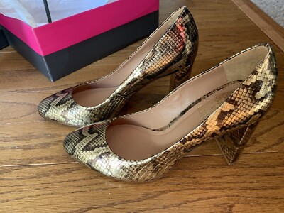 Vince Camuto Desimmy Gold Metallic Snake Pumps- Women Size 8M | eBay