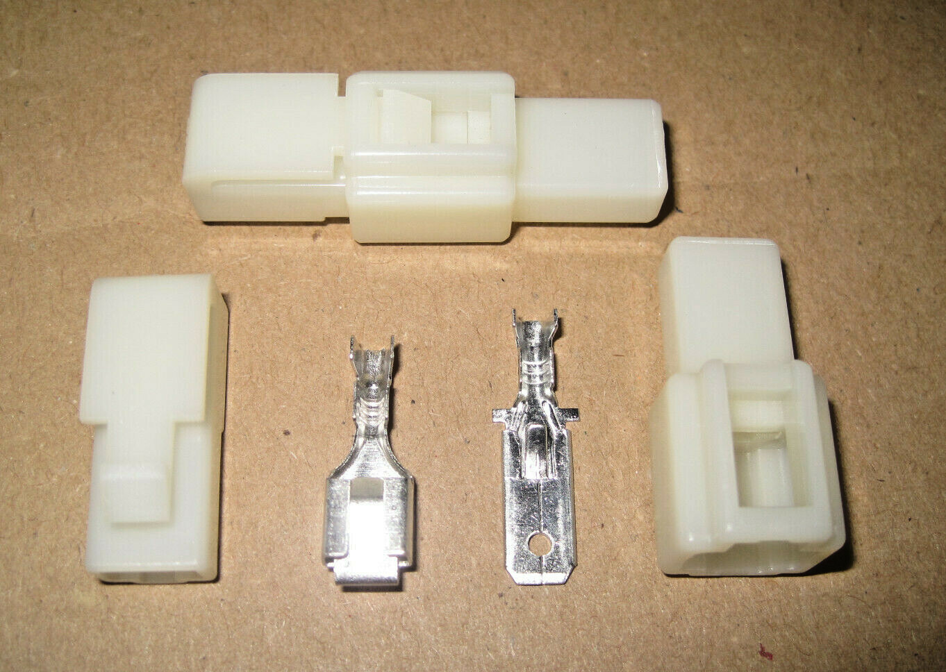 NEW 1 WAY PIN PLUG x 10 CONNECTORS 6.3MM pin SOCKET SCOOTER MOPED | eBay