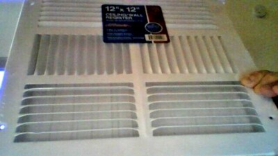 TRUAIRE 12 in. x 12 inch . 4 Way Wall/Ceiling Register -H104M 12X12 ...