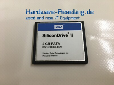 Western Digital 2GB PATA SiliconDrive II Compact Flash SSD-C02GI-4825 ...