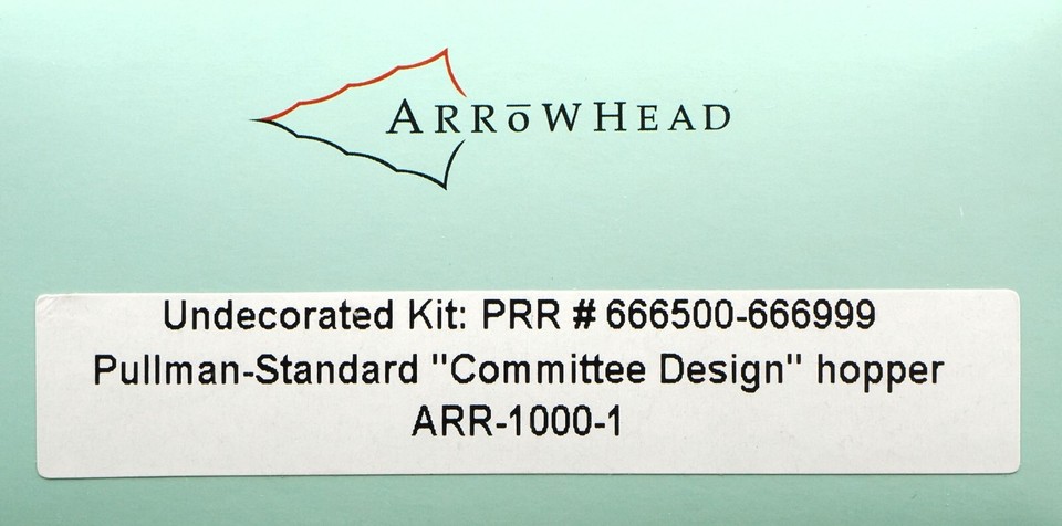 Arrowhead Models HO Pennsylvania (PRR) "Committee Design" Hopper ...