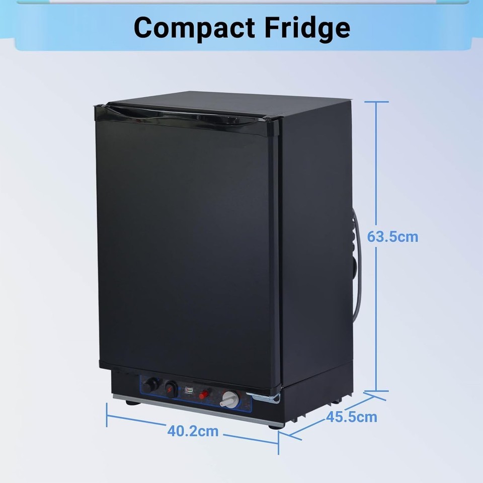 Propane Refrigerator, 12V Mini Fridge, Gas RV 3-way Compact ...