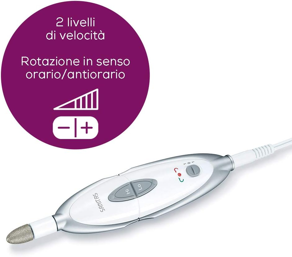 SMA 35 - Fresa Elettrica per Unghie Con 7 Accessori per Manicure E ...