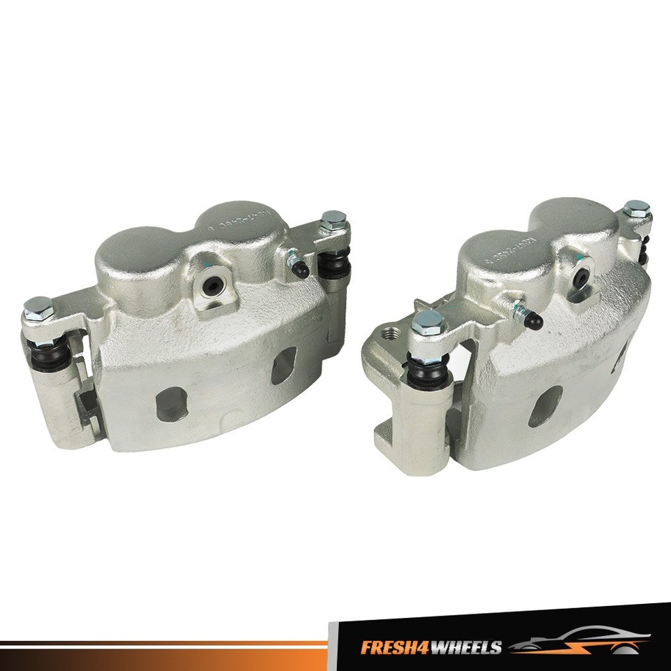For Chevy Silverado 2008-18 GMC Sierra Yukon Cadillac Pair Front Brake ...