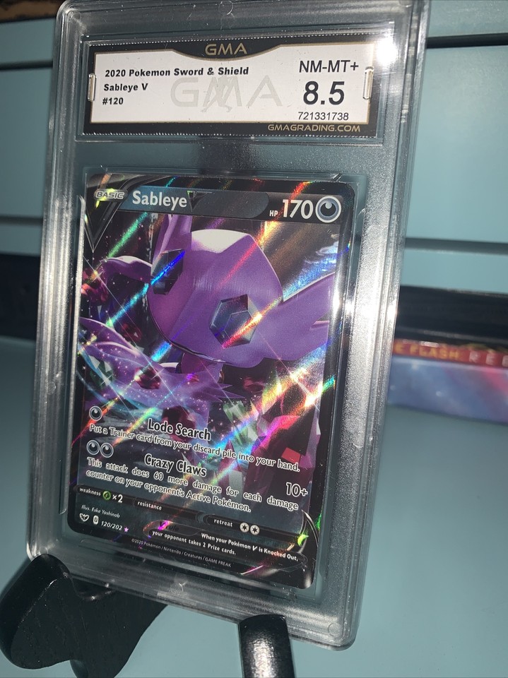 Pokemon Card Sableye V Full Art Holo Graded Gma 8.5 | eBay