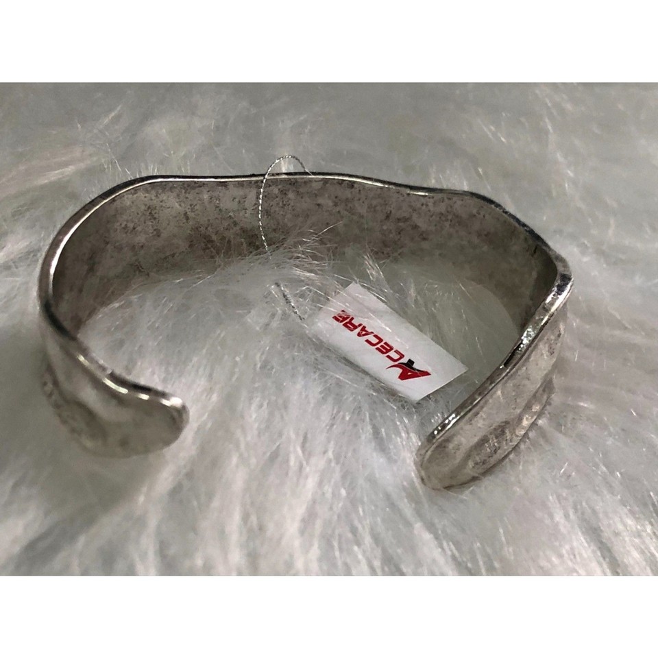 Sterling Silver Handmade Hammered Cuff Spoon Bracelet 【sold as it is ...
