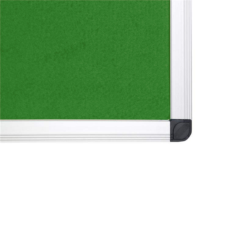Adboards CLASSIC Notice Board 1200 x 900 mm Green Felt Aluminium Frame ...
