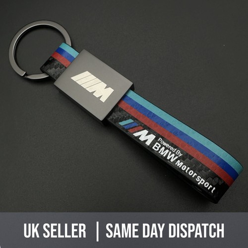 BMW M Sport Motorsport Styling Keyring / Keychain Carbon Fibre Effect ...