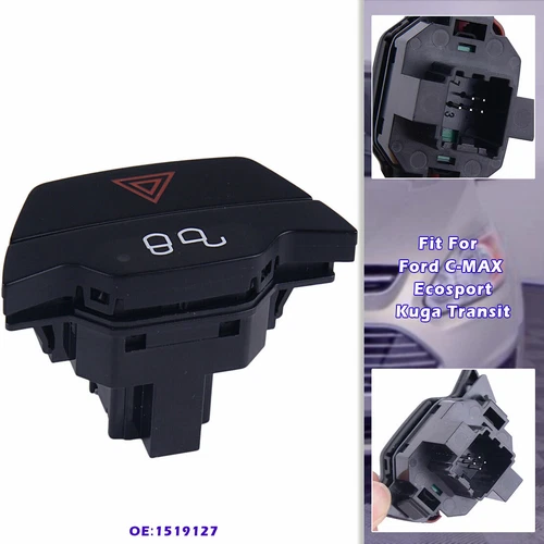 For Ford C-MAX Ecosport Kuga Hazard Emergency Light Switch Button ...
