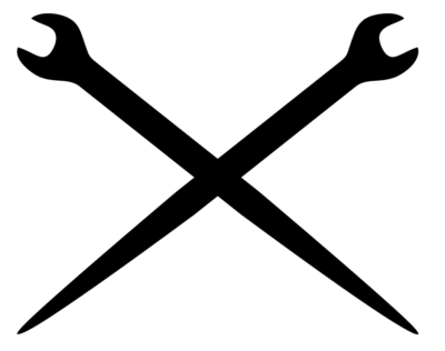Cross Spud Wrenches Vinyl Decal, Bumper Sticker, Mechanic, Iron Workers ...