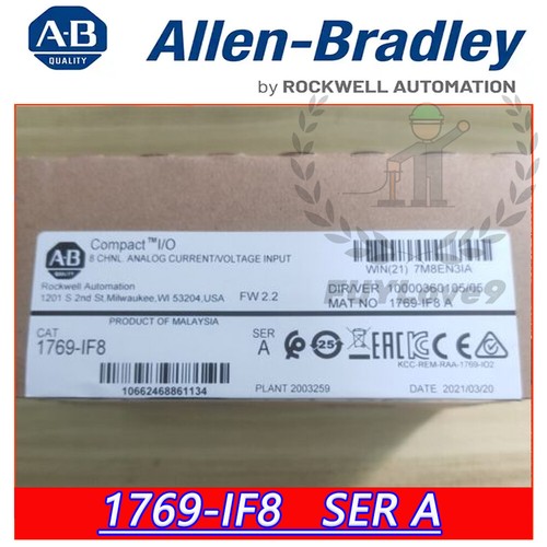 Allen bradley 1769-IF8 CompactLogix 8 Pt Analog Input Module New ...