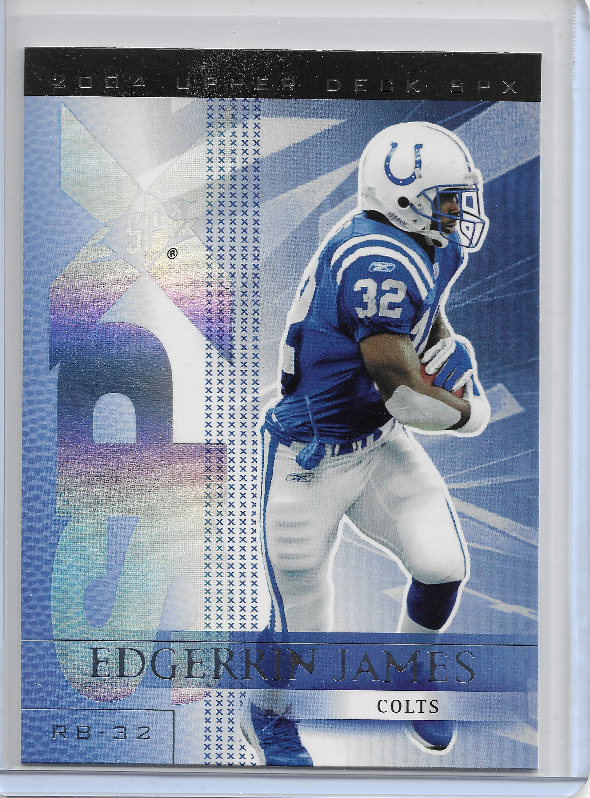 2004 Upper Deck SPx Football Edgerrin James Card # 41 Indianapolis ...