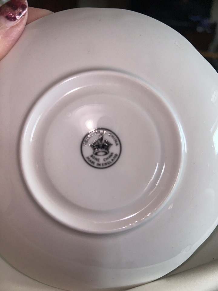 Vintage Royal Dover Bone China English Tea Cup & Saucer Deep Red Rose | eBay